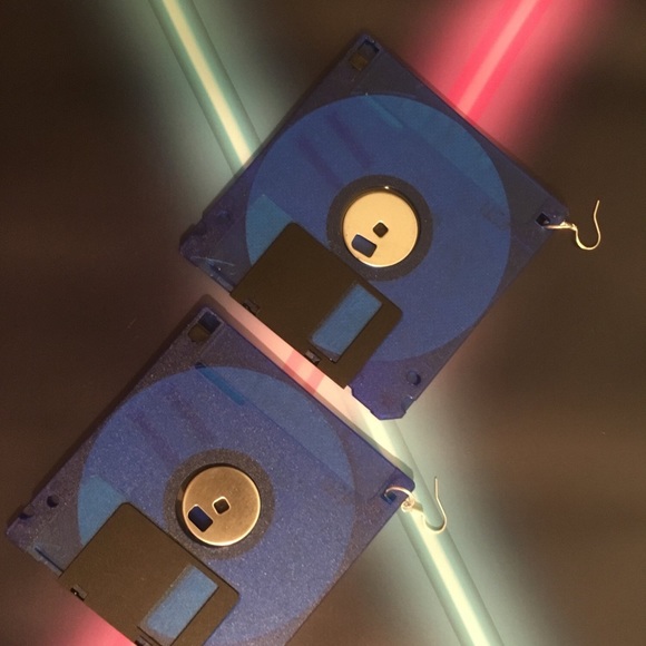 Jewelry | Vintage Cyberpunk Cybergoth 9s Minidisc Earrings | Poshmark